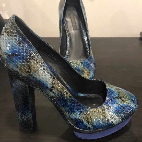 Rachel Zoe | Shoes | Rachel Zoe Platform Snakeskin Shoes | Poshmark